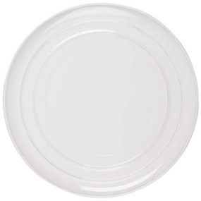 Bílý vroubkovaný talíř Romantic Intense - Ø 28*3 cm