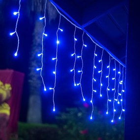 Vánoční světýlka LED záclona FLASH modrá 500 LED