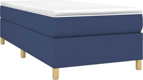 Rám postele s boxspringem modrá 80x200 cm textil 3120919