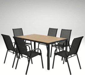 Vikio Venkovní zahradní set 150x90 pro 6 osob DK304-P přírodní