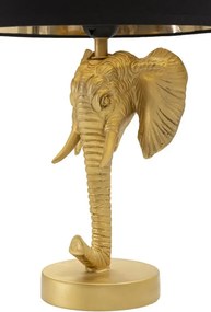 Stolní lampa Elephant 43 cm černo-zlatá