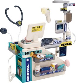 LEAN Toys Set zubař a lékárník světla a zvuky příslušenství 51 ks