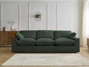 Zelená manšestrová pohovka 250 cm Belair – Bobochic Paris