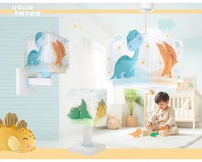 Dalber 63459 - Dětská nástěnná lampa BABY DINOS 1xE27/15W/230V pestrobarevná