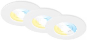 Briloner 7605036-SADA 3xLED Koupelnové podh svítidlo 3xLED/4,9W/230V IP44 bílá