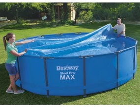 Bestway Solární plachta na bazén Flowclear kulatá 462 cm modrá - Default Title