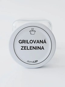 Samolepka na kořenky GRILOVANÁ ZELENINA průhledná 5 cm tučné písmo