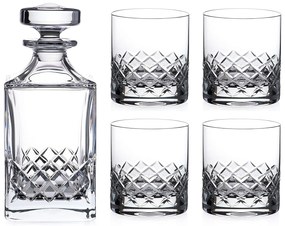 Diamante broušený whisky set Grosvenor 1+4