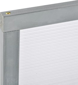 Outsunny skleník s krytem, odolný proti povětrnostním vlivům, ze dřeva a polykarbonátu, šedý, 90x46x40cm| Aosom