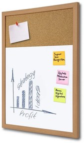 Combi Board whiteboard / korek 45 × 60 cm, bílá