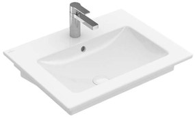 Villeroy & Boch Venticello - Umyvadlo nábytkové 65x50 cm, s přepadem, otvor pro baterii, CeramicPlus, alpská bílá 4124G6R1