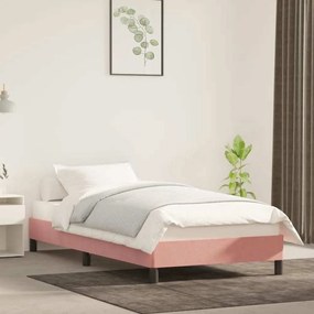 vidaXL Rám postele 80 x 200 cm samet [346940] Barva: Růžová