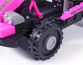 Elektrické autíčko Milly Mally Prime 2w1 pink