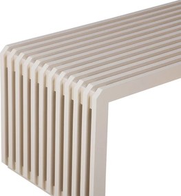 Béžová dřevěná lamelová lavice Slatted M - 96*43*38 cm