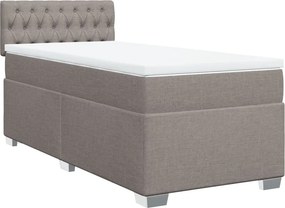 Box spring postel s matrací taupe 80x200 cm textil 3288026