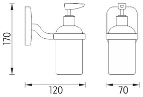 Nimco Dávkovač tekutého mýdla, pumpička plast SI 7231C-P-26