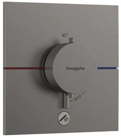 Hansgrohe ShowerSelect Comfort E Termostatická podomítková baterie jednocestná, kartáčovaný černý chrom 15575340