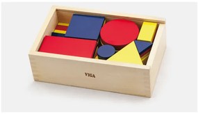 Dřevěná logická skládačka Viga 56164 Geometrické tvary