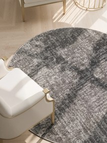 ELLE Decoration, Kusový koberec Brilliance Prisma 106310 Silver Grey z kolekce Elle kruh, 200x200 (průměr) kruh, šedá, ložnice