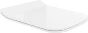 Mexen Cube, slim toaletní WC sedátko s pomalým zavíráním, duroplast, bílá lesklá, 39240000