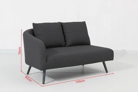 Doppler Melia LIKA-TEX® antracit - luxusní zahradní souprava - Rozbalené zboží (N603)