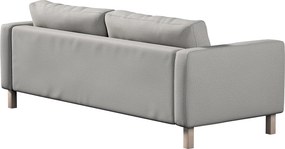 Potah na pohovku IKEA  Karlstad 3-místná, nerozkládací, krátký barva šedá látka pletený vzor