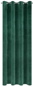 ZATEMŇOVACÍ ZÁVĚS NA KROUŽCÍCH RIA 140X250 CM TMAVĚZELENÁ