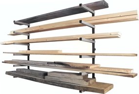 Zátěžový regál XPOtool – 300 × 30 × 1025 mm, 50 kg, černá (63425)