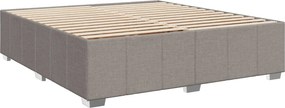 Box spring postel s matrací taupe 180x200 cm textil 3285495