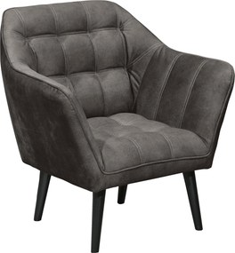 XXXLutz KOKTEJLOVÉ KŘESLO, textil, kompozitní dřevo, tmavě hnědá MID.YOU - Křesla klasická - 002220053002