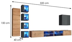 Obývací Stěna Switch Xxvi Wotan/Grafit
