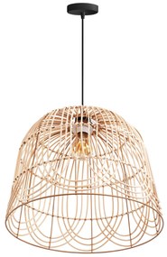 Toolight Boho, stropní svítidlo 40cm 1xE27 APP1352-1CP, černá-přírodní hnědá, OSW-05765