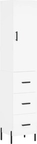 Skříň highboard bílá 34,5 x 34 x 180 cm kompozitní dřevo 3198857