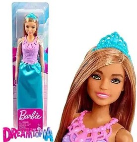Barbie Princezna HGR00 Varianta: Barbie fialovo-modré šaty