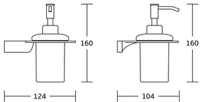 Mexen Rino, nástěnný dávkovač mýdla, chromová, 70270388-00