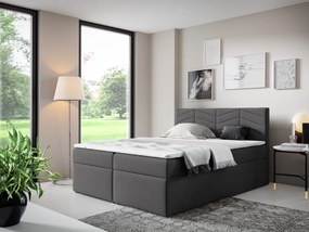 Eka Kontinentální čalouněná postel ANNA - Trinity (200x200 cm) Barva látky Trinity: Světle modrá (Trinity 2322)