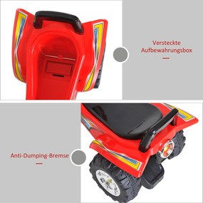 HOMCOM Dětský čtyřkolový elektrický auto-motorek bez pedálů s hudbou a světly 60x38x42cm