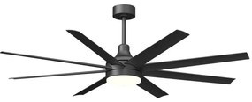 Aigostar B.V. Aigostar-LED Stmívatelný str. ventilátor LED/24W/230V 2700-6500K 165cm+DO černá B103133K2