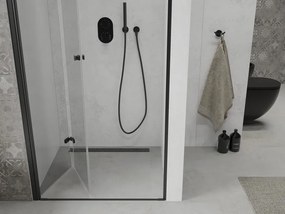 Mexen LIMA sprchové skládací dveře ke sprchovému koutu 120 cm, černá-transparentní, 856-120-000-70-00