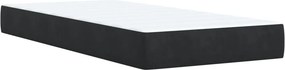 Box spring postel s matrací černá 80 x 200 cm samet 3290776