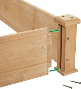 Vyvýšený záhon Yaheetech – světle hnědá (255059145995)
