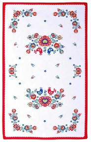 Forbyt Kuchyňská utěrka Folklor červená 72x44 cm, 1 ks