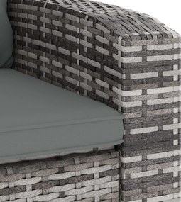 vidaXL Zahradní polohovací křeslo s poduškami polyratan [364105] Barva: světle hnědá