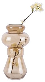 Hnědá skleněná váza PT LIVING Morgana, výška 35 cm
