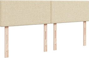 Box spring postel s matrací krémová 180x200 cm textil 3288265