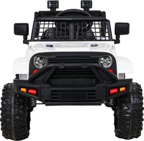 Ramiz Autíčko Jeep Dark Night na baterie pro děti bílé + pomalý start + EVA kola + LED audio