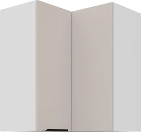 COMO | horní kuchyňská skříňka 60x60 GN-72 2F (90°) rohová s policemi | 60x60 cm | bílá/kašmír