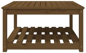 Zahradní stůl medově hnědý 82,5x82,5x45 cm masivní borové dřevo - Default Title