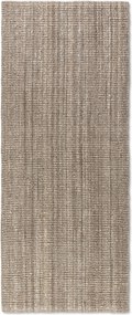 Hanse Home, Běhoun Bouclé Jute 105975 Grey Brown, 80x200, hnědá, chodba / předsíň