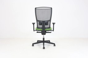 NOWY STYL Židle kancelářská, NS, zelená/černá, područky